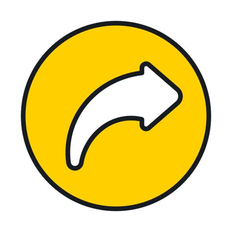 Forward Button Generic Outline Color Icon