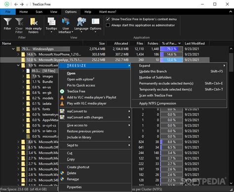 TreeSize Free Download Softpedia