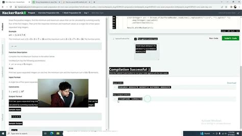 Hackerrank Week 1 Day 1 Challenge Minmax Youtube