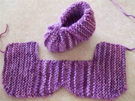 Вязание тапочек спицами для детей 90 фото