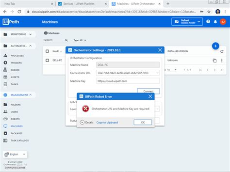 Please Can You Help Connecting The Orchestrator With Robot Orchestrator Uipath Community Forum