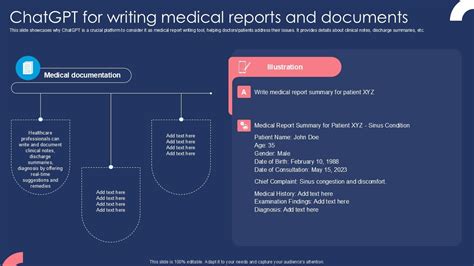 Chatgpt For Writing Medical Reports And Maximizing Health Ppt Slides Ai Ss V Ppt Sample