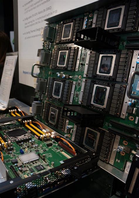 Photos The Giant NVIDIA Tesla P GPU And Its US QuantaPlex Deep Learning Server