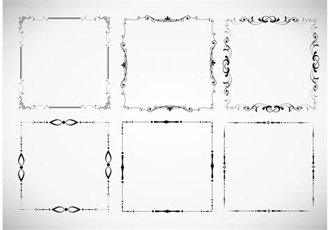 Floral Frame Vector Set 87031 Vector Art At Vecteezy