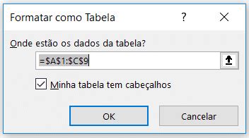 Formatar como Tabela As vantagens dessa opção no Excel