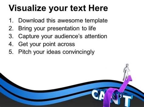 Arrow Jumping Over Cant Powerpoint Templates Ppt Backgrounds For Slides