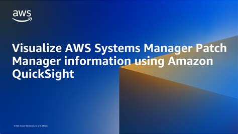 Visualize Aws Systems Manager Patch Manager Information Using Amazon Quicksight Aws Cloud