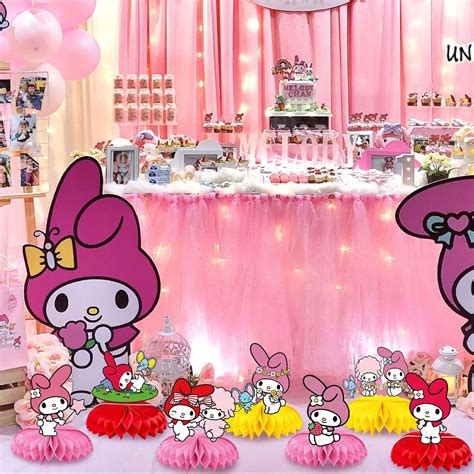 Thinkstar 8 Pieces My Melody Party Table Decorationsmy Melody
