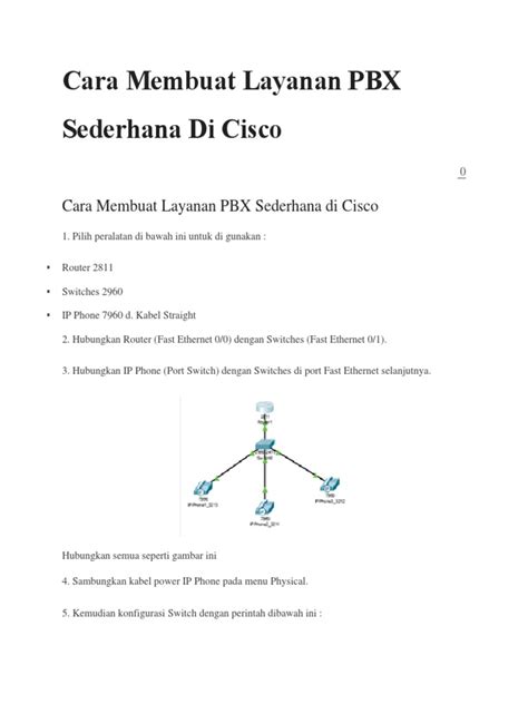 configuring a basic pbx service on cisco equipment pdf