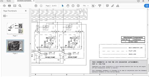 Cat 375375l 6nk156 Up Excavator Hydraulicelectrical System Attachment