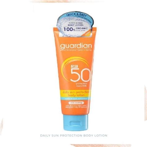 Sun Protection Daily Face Cream Spf 50 Guardian Water Based Sunscreen