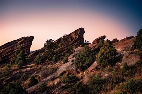 Morning At Red Rocks The First Light Of Day Illuminates The Unique