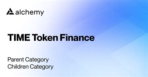 Time Token Finance Social Tokens Alchemy