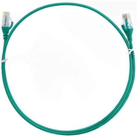 8ware Cat6 Ultra Thin Slim Patch Cable 025m Green