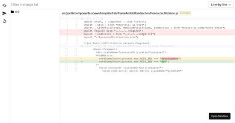 Git Interface Codesandbox