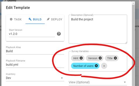 provide extra variables at runtime · issue 786 · semaphoreui