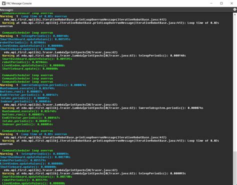 command scheduler loop overrun robotcontainer java java chief