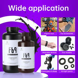 F69 Black Flexible Rubber-like 3D Printer Resin (1kg) – RESIONE