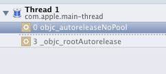 Objective C Breakpoint Pointing Out Objc Autoreleasenopool Stack Overflow