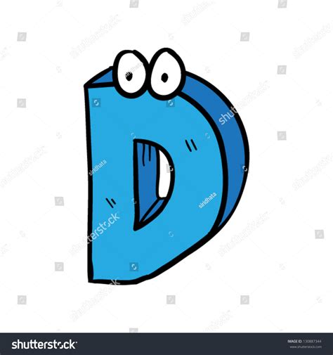Cartoon Letter D Vector De Stock Libre De Regal As Shutterstock