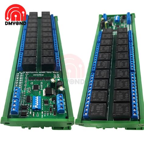 Relay Module 20ch Rs485 Digital Analog Switch Io Module Modbus Rtu Plc Uart Expanding Board 4 