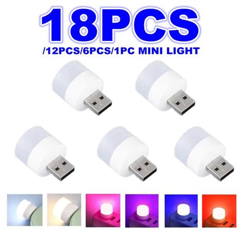 161218pcs Portable Usb Sleepping Lamp Mini Night Light Computer