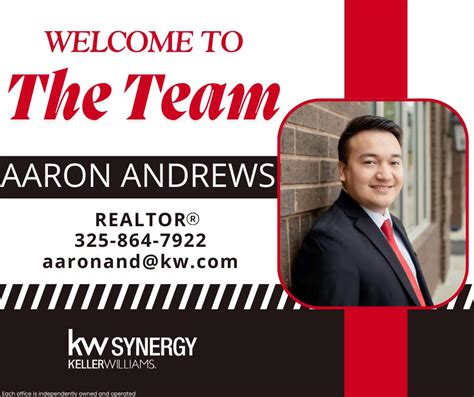 🏡 Welcome Home Aaron Andrews 🏡 Keller Williams Synergy Facebook