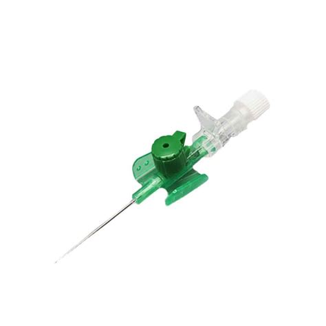 Safety Peripheral Intravenous Cannula Ported With Wings 18g