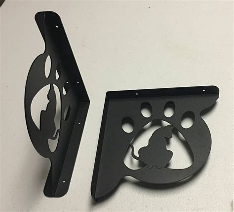 Cat Paw Decorative Shelf Brackets Set Of 2 Cat Decor Cat Etsy
