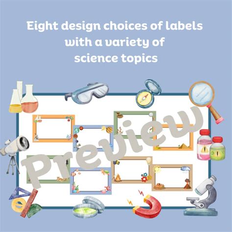 Stem Lab Or Science Labels Explore Theme For Back To School Tpt