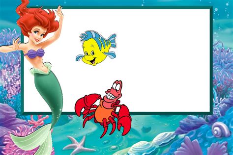Imprimibles De La Sirenita 2 Ideas Y Material Gratis Para Fiestas Y