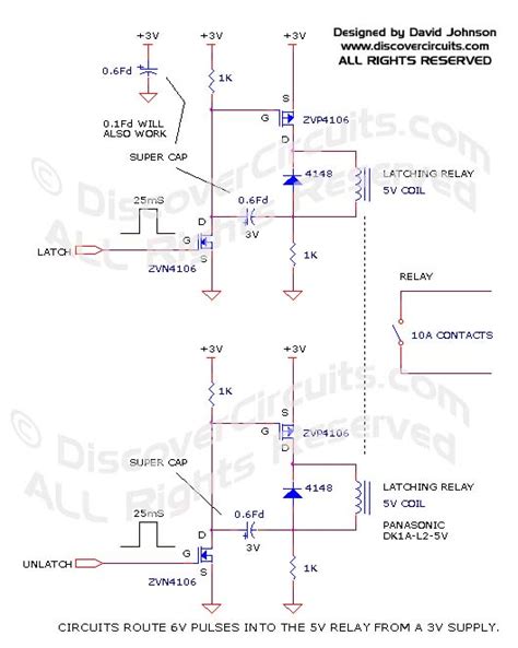 Circuit Solutions Ultra Low Power Latching Relay Circuit By David Johnson P E