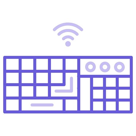 Premium Vector Wireless Keyboard Vector Illustration