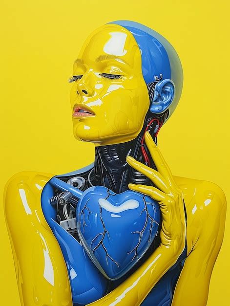 로 인간 심장 미래의 표현 Ai 생성 이미지