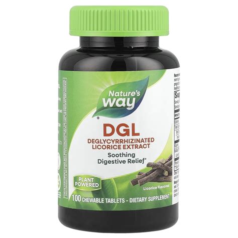 Nature's Way, DGL, солодка, 100 жевательных таблеток | Травы и ...