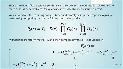 Multirate Signal Processing 15 Optimization Of Fb 01 Introduction