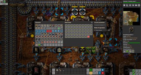 always check your circuit wiring r factorio