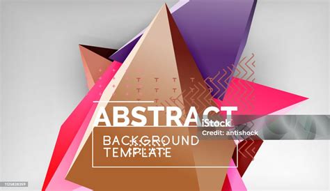 3d 삼각 도형 추상적인 배경 회색 배경 사업 또는 하이테크 개념적 벽지 색상 삼각형 구성 0명에 대한 스톡 벡터 아트 및 기타