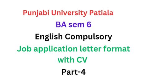 Ba Sem6 Job Applicationapply Letter Writing In English Compulsory C