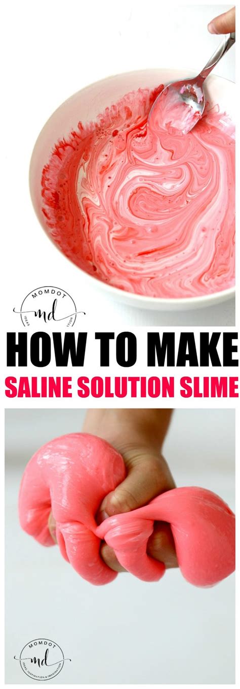 How To Make Saline Solution Slime Step By Step