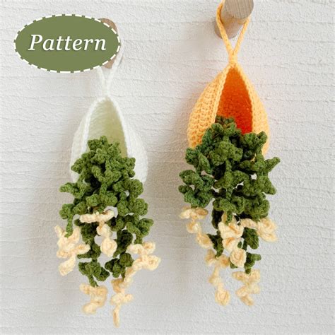 Pothos Neon Crochet Pattern Wall Car Hanging Diy Home Decoration