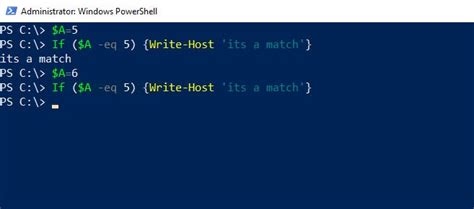 how to use iif else statements in powershell