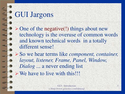 Ppt User Interfaces Ii Gui Awt Swing Web Powerpoint Presentation Id2972493