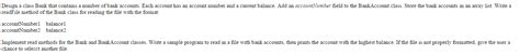 solved bank program java here is my assignment and here is