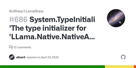 system typeinitializationexception the type initializer for llama