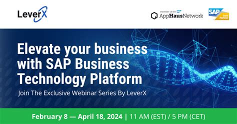 Sap Business Technology Platform Webinar Series Sap Btp Leverx