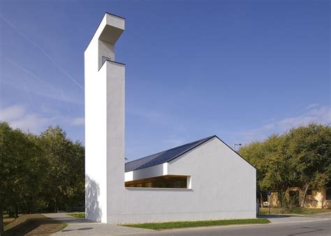 Church Congregation Hall By Sagra Architects With A Towering Belfry