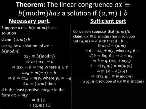 Linear Congruences Reduced Residue Systems Pptx