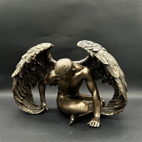Nude Figurines I Angel Figurines I The Winged Angel Nude Male Figurine I Male Angel Figurine I