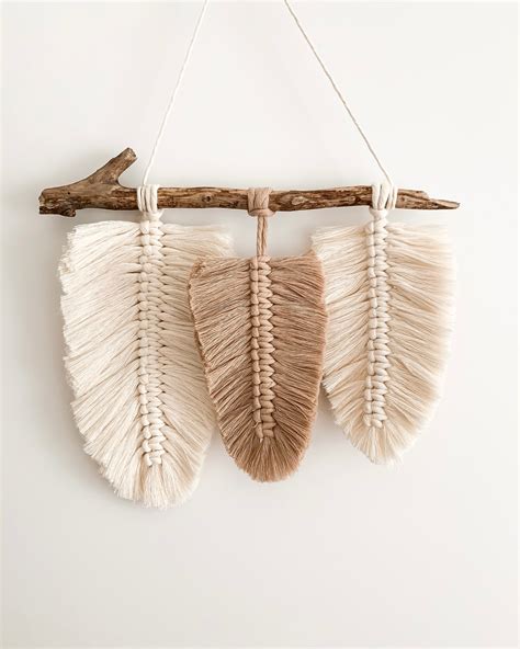 Printable Macrame Feather Template